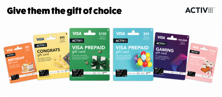 Buy Visa Gift Cards Online | Activ Visa Cards